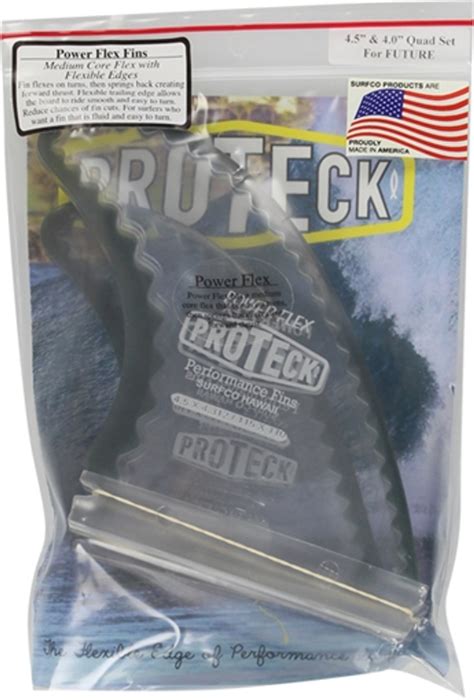 Proteck Pwr Flex Quad Ffs 45 Front40 Trailers Smk Surf Fins