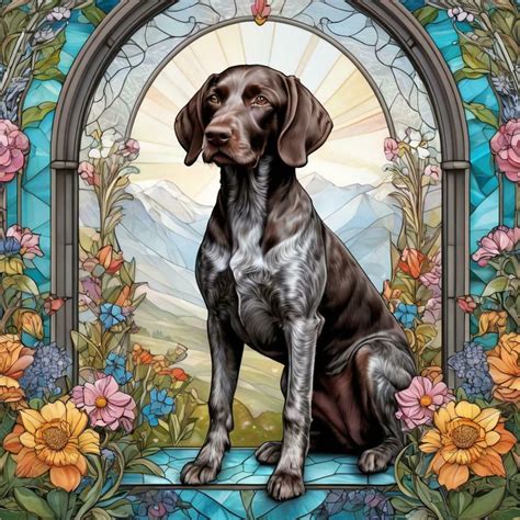 Stl File Lightbox German Wirehaired Pointer Lithophane ️‍🔥・3d Print