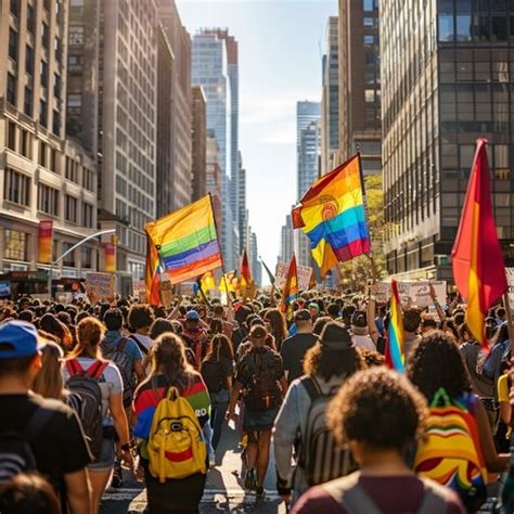 Free Sunset Pride March Image Pride March Rainbow Download At