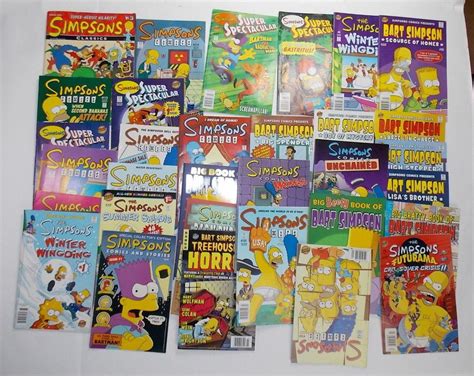 Simpsons Comic Lot Bart Simpson Illustrated Books Big Beefy Bongo