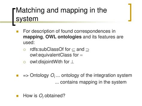 Ppt Schema Matching A Nd Query Rewriting In Ontology Based Data