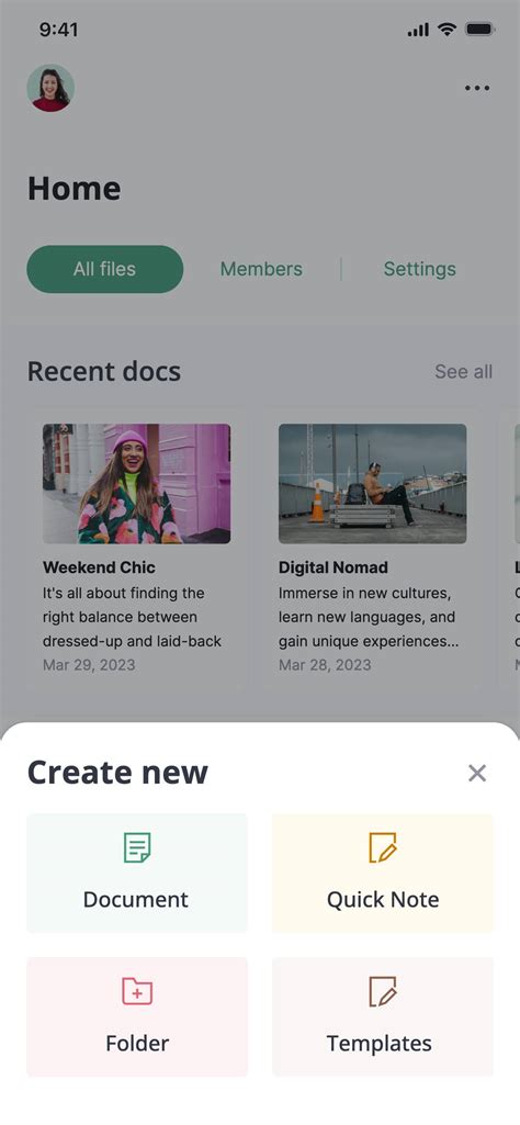 Free And Customizable Documentation App Template Visily