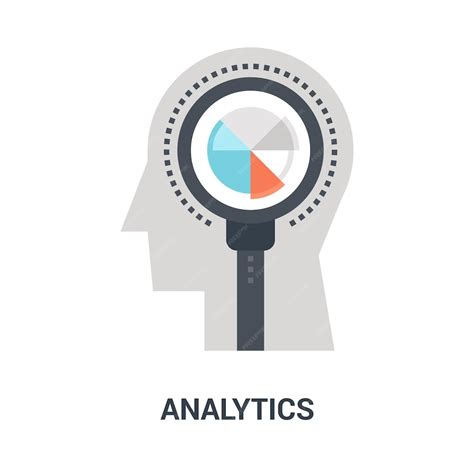 Premium Vector Analytics Icon Concept Premium Vector Analytics Icon Concept