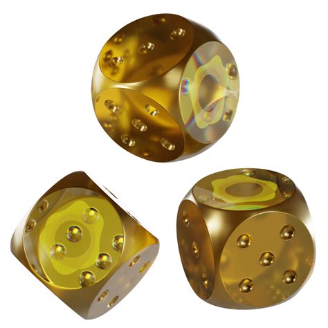Dice Pax Gold Paxg Glass Dice Crypto 3d Icon 33655454 Png