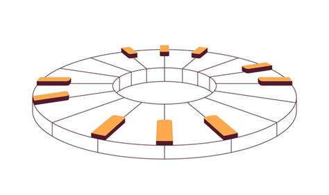 원형 피아노 키보드 세미 플랫 컬러 벡터 개체 현대 음악 신디사이저 흰색 배경에 편집 가능한 만화 클립 아트 아이콘 웹 그래픽 디자인을 위한 간단한 지점 그림 프리미엄 벡터