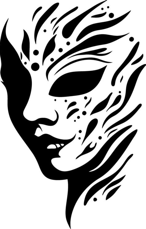 Woman Face Silhouette Art