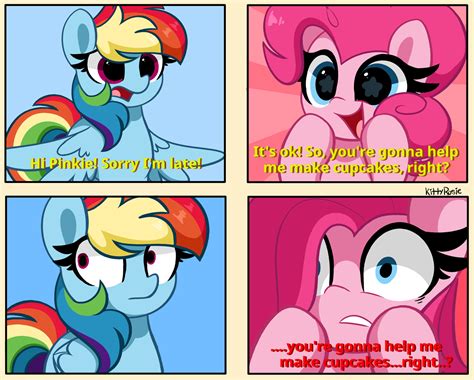 Pinkamena Diane Pie And Rainbow Dash Cupcakes Pinkamena Diane Pie And Rainbow Dash Cupcakes
