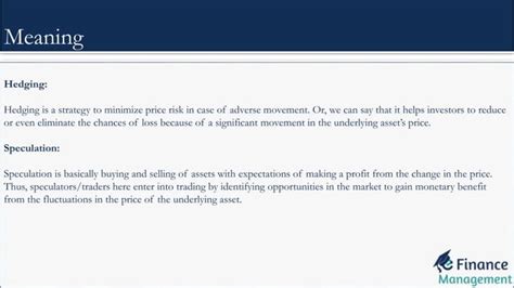 Hedging Vs Speculation Pptx Stocks And Bonds Personal Investing