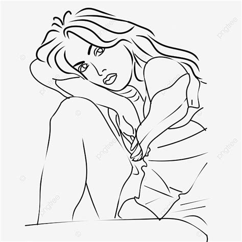 Sexy Beauty Sketch Hand Drawn Line Drawing Wing Drawing Hand Drawing