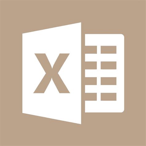 Brown Excel App Icon Ios App Icon Design Beige Icons App Icon Design
