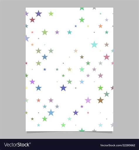 Geometric Pentagram Star Pattern Background Vector Image
