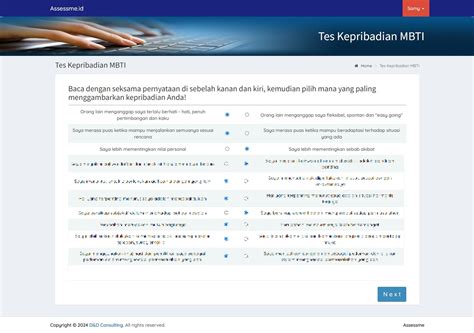 Assessme Sample Test Myers Briggs Type Indicator