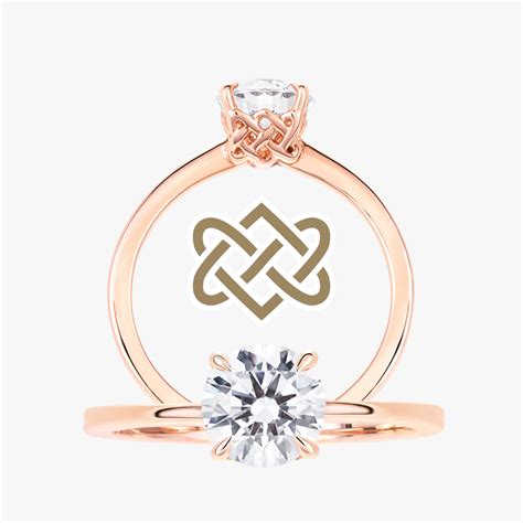 Pinnacle Ring With Infinity Half Diamond Band Carrie K