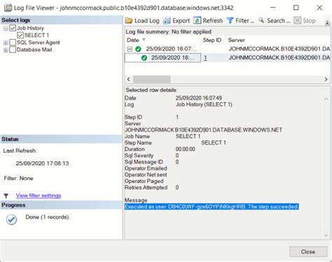 How Do I Find The Agent Service Account For Azure Sql Database Managed Instance John Mccormack Dba