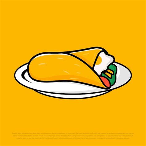 Premium Vector Egg Roll Illustration Design