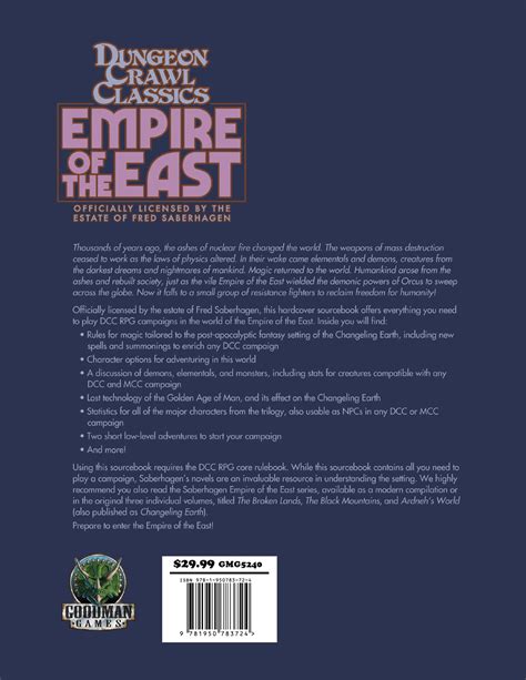 Dungeon Crawl Classics The Empire Of The East Gmg5240 Southern