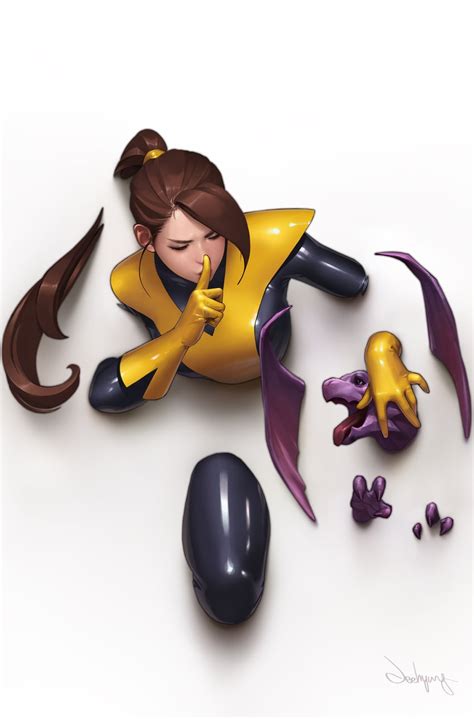 Kitty Pryde And Lockheed Marvel And 1 More Drawn By Jee Hyunglee