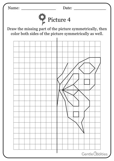 Spring Math Activity Insects Butterflies Symmetry And Coloring Math