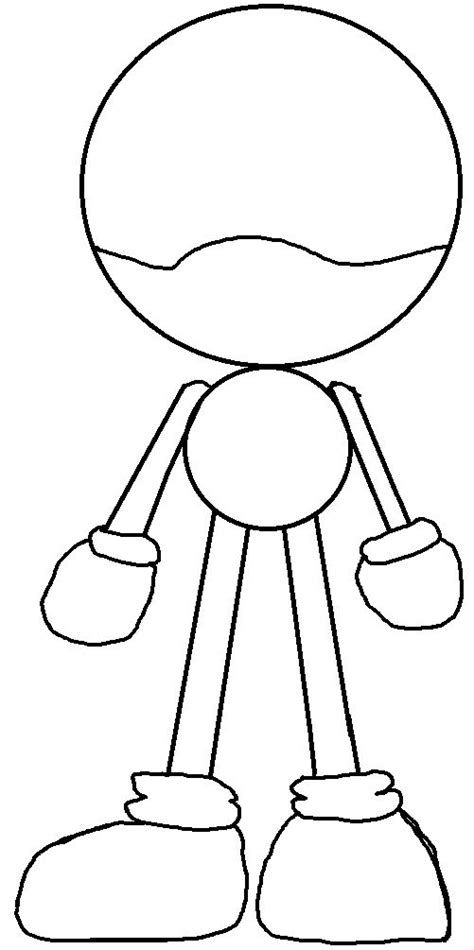 Classic Sonic Base Character Design By Goodlightning123 On Deviantart