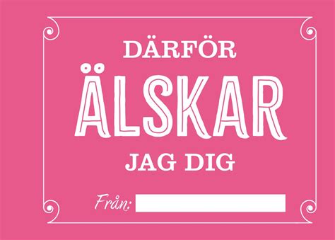Därför älskar Jag Dig Tukan Förlag