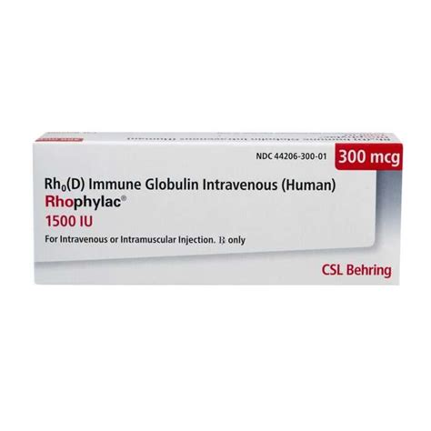 Rhophylac Imiv Inj 300mcg 1x2ml Dawailo