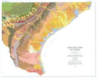 Geologic Map Of Texas The Bureau Store