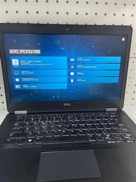 Dell Latitude E5470 14 Inch Screen Intel Core I5 6200u Computers