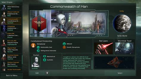 Скачать Stellaris Animated Synthetics Portraits Expanded Геймплей