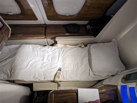 Emirates A380 Business Class Bed