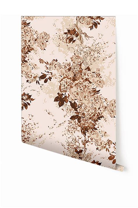 Prairie Fleur© Wallpaper In Café Matte Non Woven 25w 1120lf In