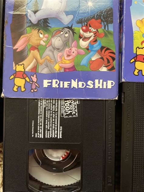 4 Winnie The Pooh Friendship Vhs Tape Lot Tigger Ific Talesclever