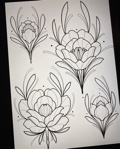 Pin On Flowers Tattoo Flower Tattoo Drawings Flower Drawing Art