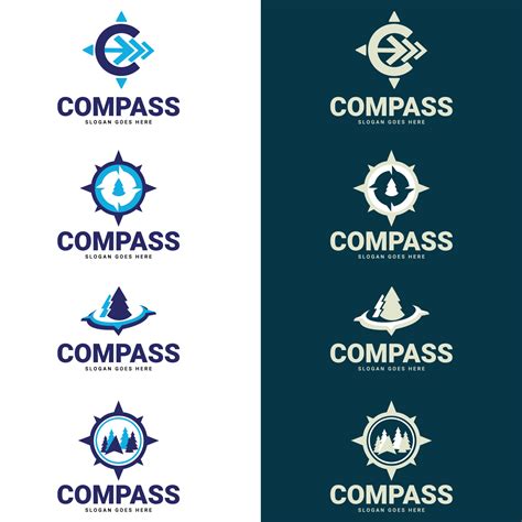 Compass Logo Template Vector Icon Illustration Design Suitable For