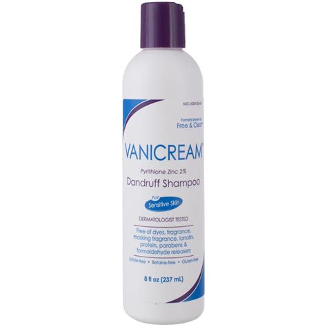 Vanicream Pyrithione Zinc 2 Dandruff Shampoo 8 Fl Oz