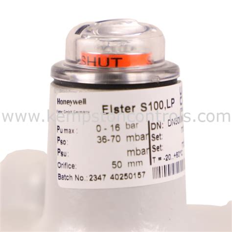 Honeywell Elster Jeavons J9a S100lp Honeywell Elster Jeavons Slam Shut