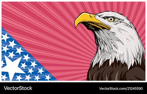 Bald Eagle Background Royalty Free Vector Image
