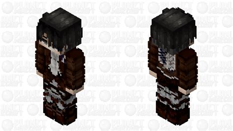 Upgrade Attack On Titan Levi Akerman Minecraft Skin