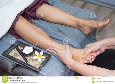 Spa And Foot Massage Stock Image Image Of Beauty Health 115342921