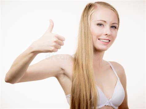 Girl Wearing White Bra Stock Image Image Of Underwear 245108801