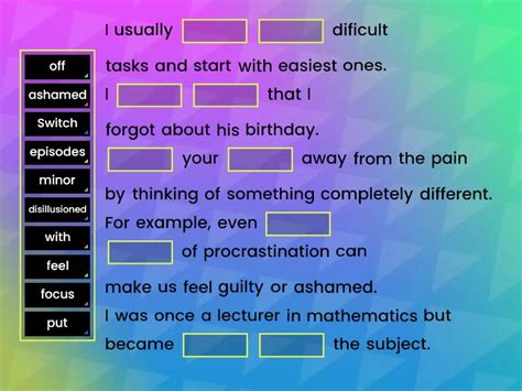 Procrastination Complete The Sentence