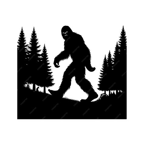 Premium Vector Bigfoot Silhouettes Vector And Bigfoot Concept