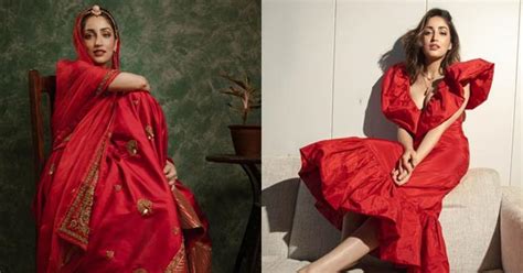 Yami Gautam Looking So Stunning In A Hot Red Saree At The