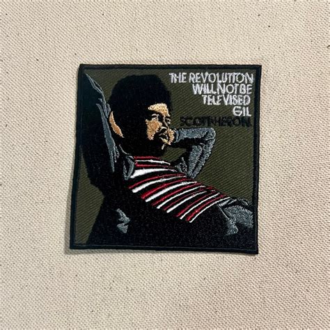 Gil Scott Heron Patch The Revolution Will Not Be Televised Poet Social Justice Jazz