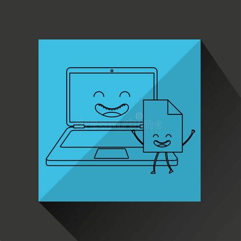 Device Electronic Character Design Stock Illustration Illustration Of