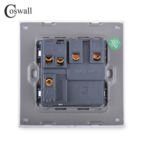 Coswall 2 Hole Universal Wall Socket With 1 Gang 2 Vicedeal
