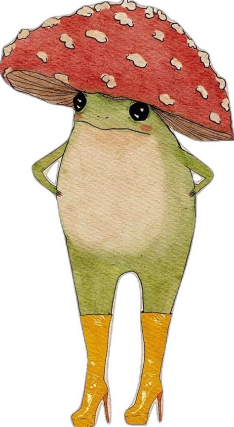 Mushroom Frog Drawing