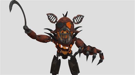 Fnaf Help Wanted Grim Foxy Download Free 3d Model By Xoffly