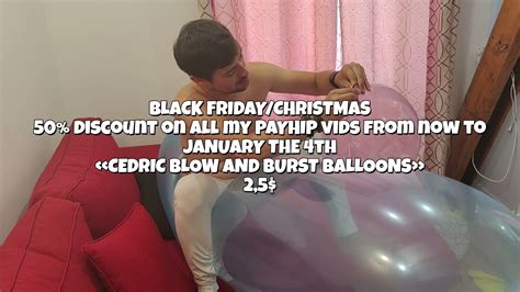 Cédric Blow And Burst Balloons