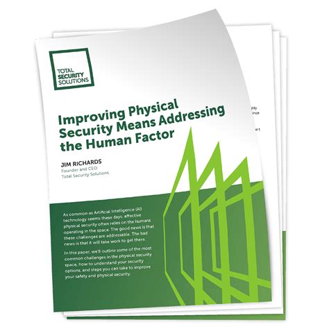 Improving Physical Security Address The Human Factor