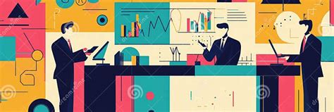 Business Professionals Collaborating In A Modern Office Setting